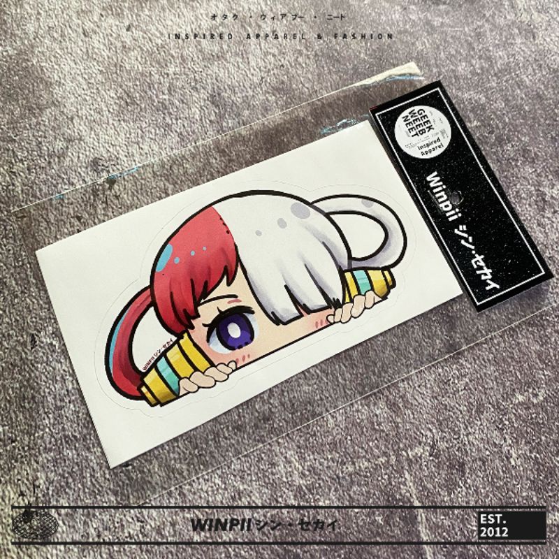 Jual Stiker Ngintip / Peeking Sticker Uta Anime One Piece | Shopee ...