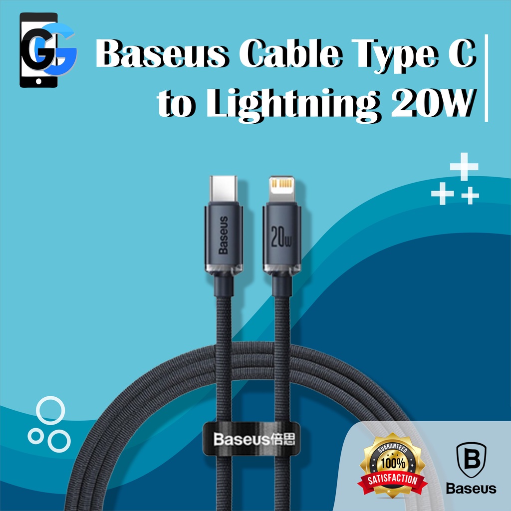 Jual Baseus Kabel Charger iPhone Type C to Lightning Fast Charging PD ...