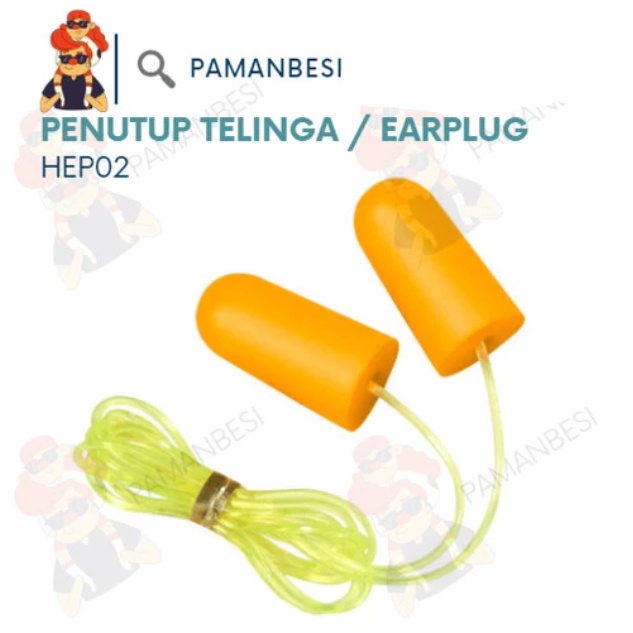 Jual EARMUFF EAR PLUG MUFF FOAM PENUTUP LUBANG TELINGA EARSOFT INGCO ...