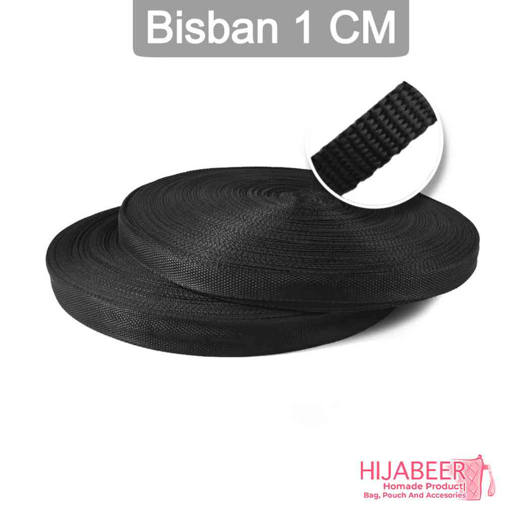 Jual Bisban Webbing 1cm / Tali Tas Kecil / Bisban Pelipit Tas / Roll ...