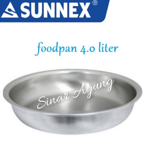 Jual SUNNEX foodpan insert gastronom pan bulat kecil 30cm stainless ...