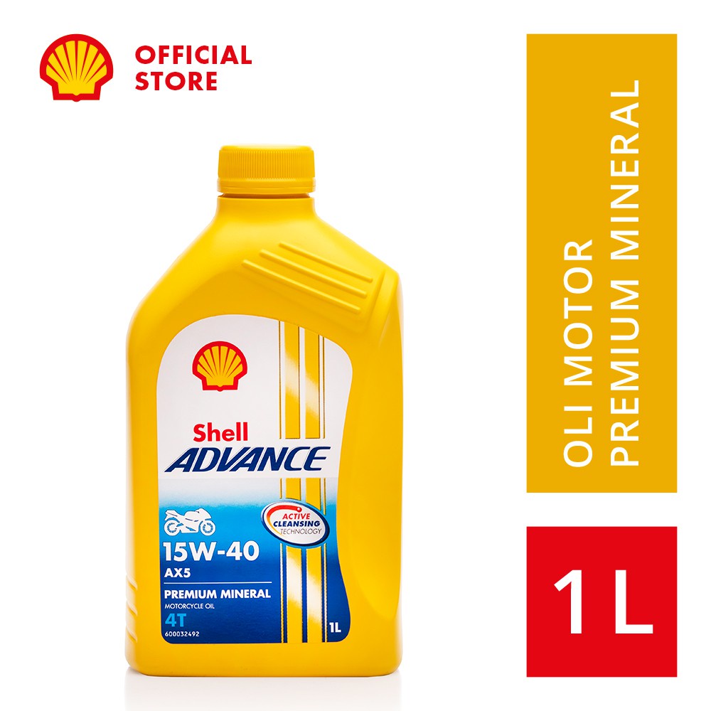 Jual Shell Advance 4T AX5 15W-40 (1L) Oli Motor | Shopee Indonesia