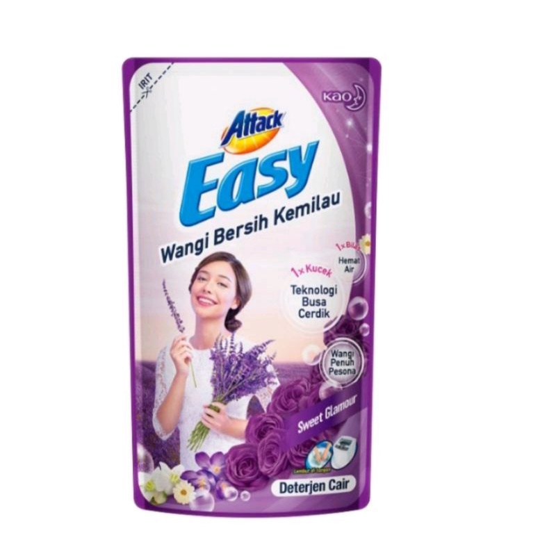 Jual Attack easy detergen cair Sweet Glamour 1200ml | Shopee Indonesia