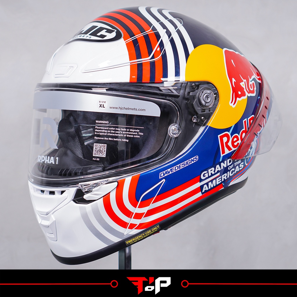 Jual HJC RPHA 1 RED BULL AUSTIN GP HELM FULL FACE | Shopee Indonesia