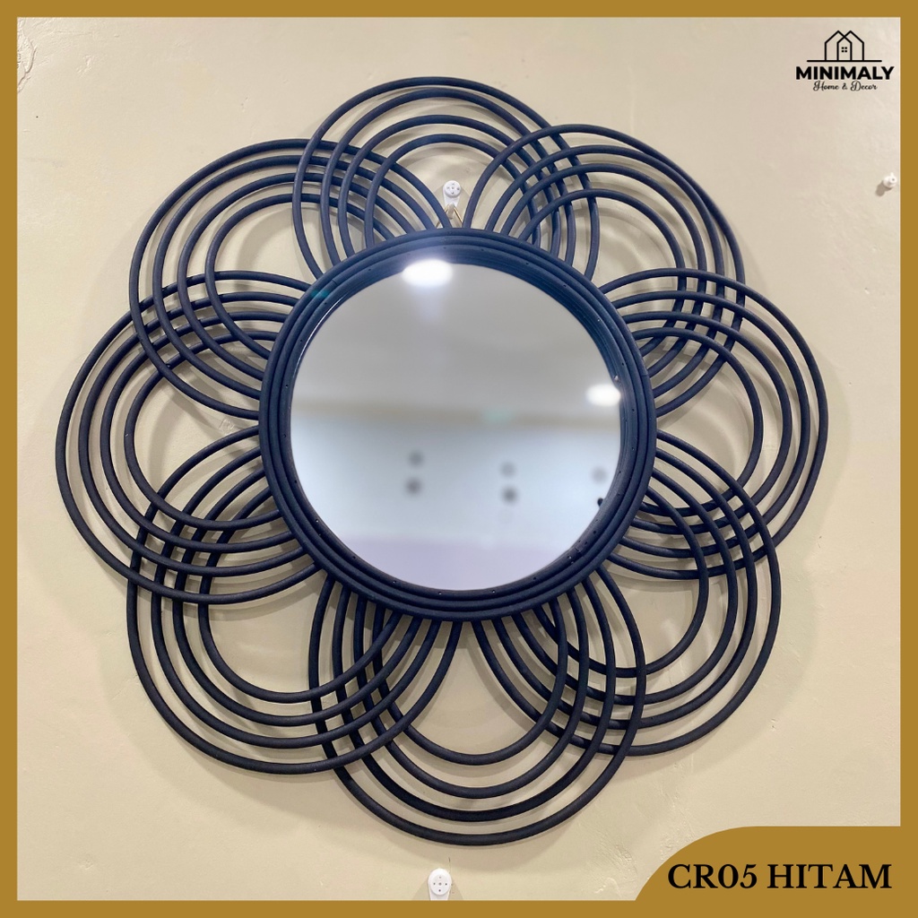 Jual MINIMALY Cermin Aesthetic Rotan Cermin Rotan Kaca Dinding Hiasan ...