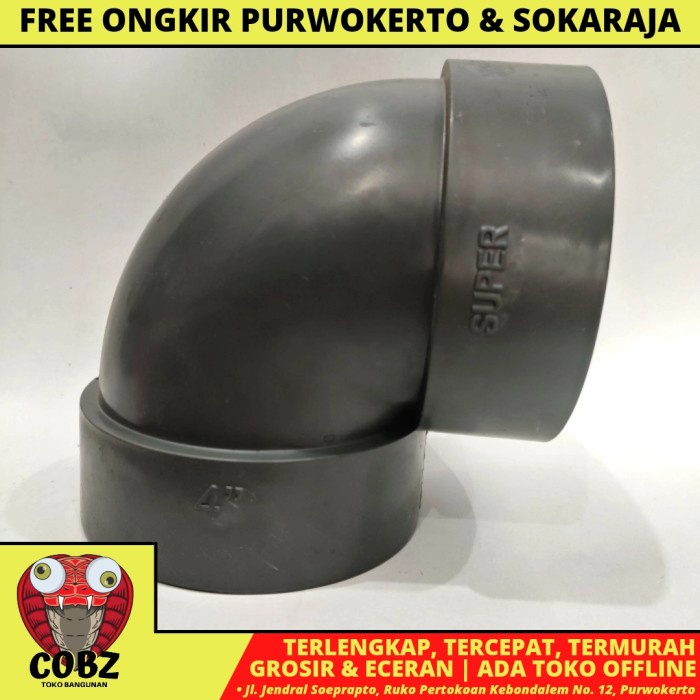Jual SUPER KNEE KENI SAMBUNGAN PIPA L ELBOW 4 INCH | Shopee Indonesia
