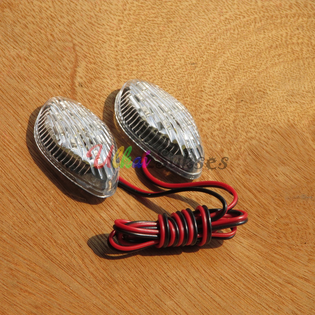 Jual Lampu Sen LED Tempel Motor Dan Mobil Variasi Aksesoris Lampu Sein LED Model Oval Mini ...