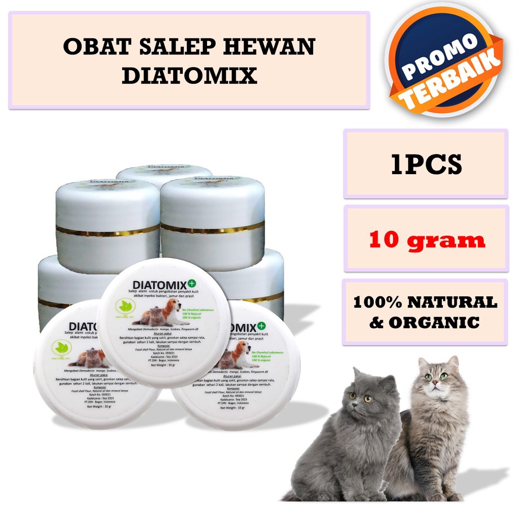 Jual SMART PETFOOD | Diatomix obat salep kulit jamur dan parasit kucing ...