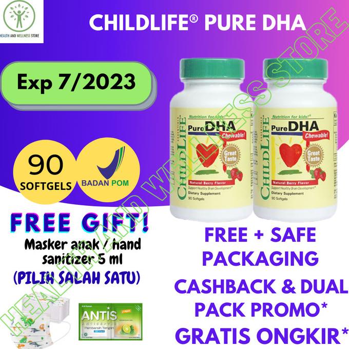 Jual CHILDLIFE ESSENTIALS PURE DHA 90 SOFTGEL 100% ORIGINAL | Shopee ...