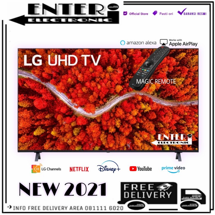 Jual LG LED 60UP8000 - SMART TV 60 INCH UHD 4K HDR MAGIC REMOTE ...