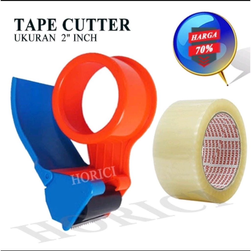 Jual TAPE CUTTER/DISPENSER LAKBAN / TEMPAT LAKBAN | Shopee Indonesia