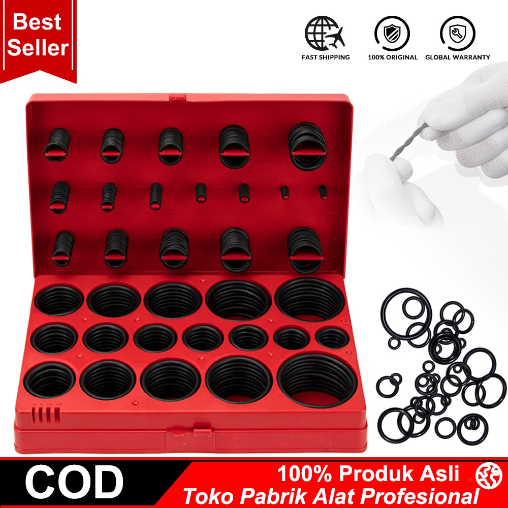 Jual O-ring Set - Oring Seal Kit 419 PCS - Karet Ring Set - Seal Set Motor Mobil - Box Merah ...