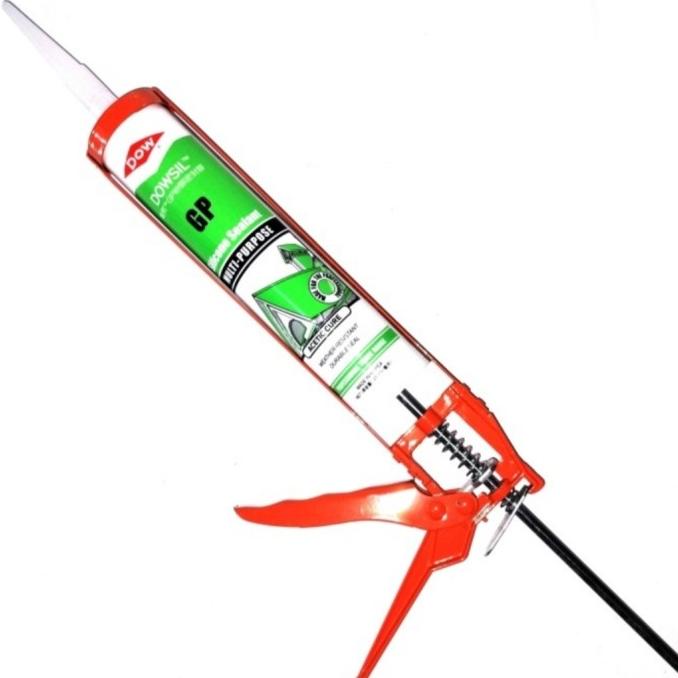 Jual Paket Lem Kaca Silicone Sealant DOWSIL GP AceticCure + GUN ...