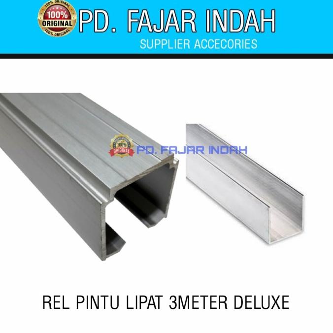 Jual Rel Pintu Lipat Atas Bawah Alluminium Deluxe Rel Lipat Tebal ...
