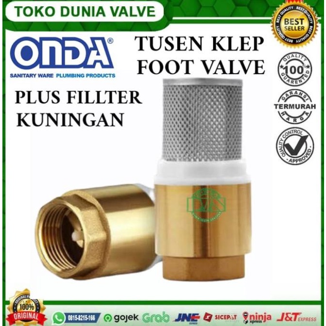 Jual Onda Tusen Klep 1-1/2" Dn40 Foot Valve Bspt W/ Filter - Kuningan ...