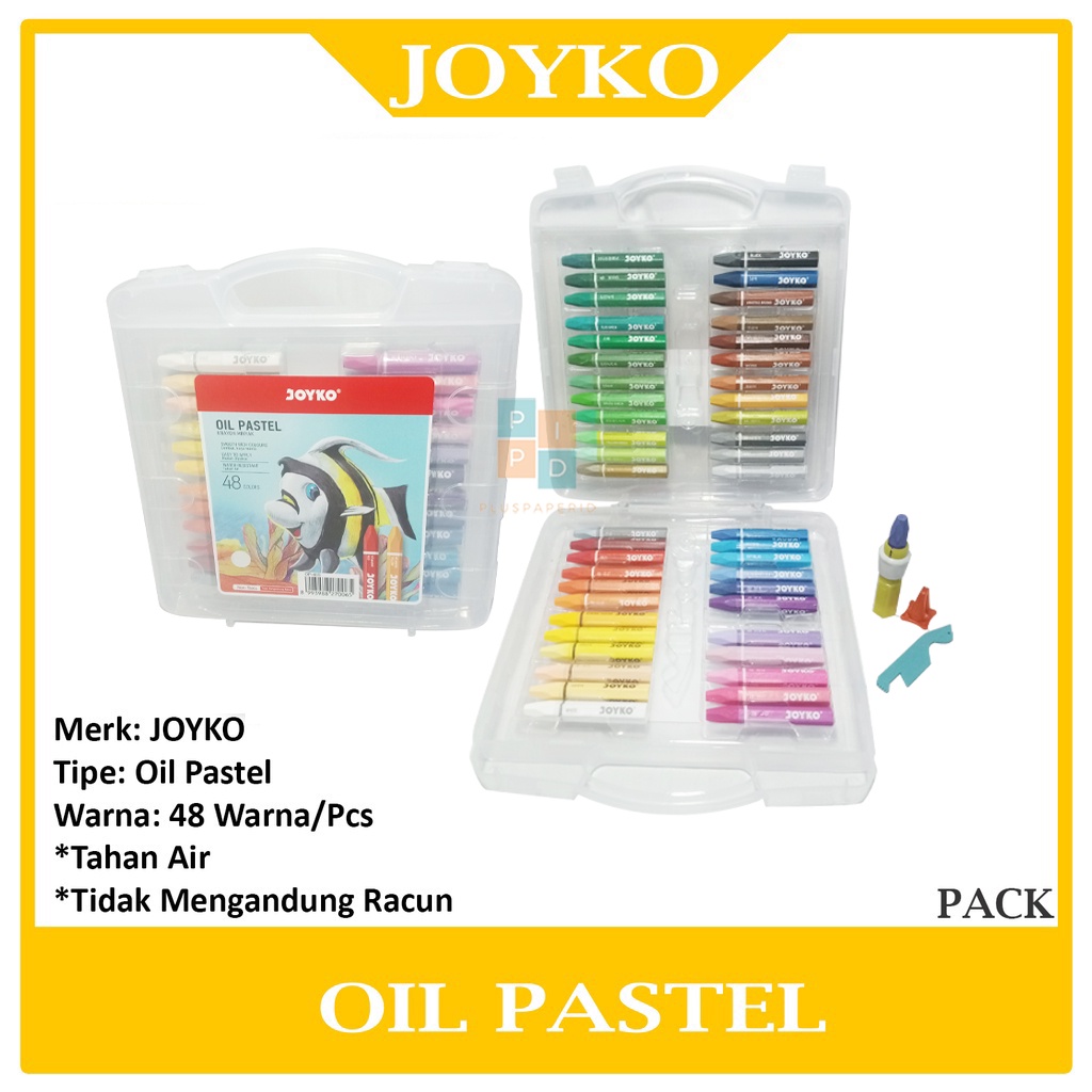 Jual JOYKO - Crayon Oil Pastel 48 Warna - Set | Shopee Indonesia