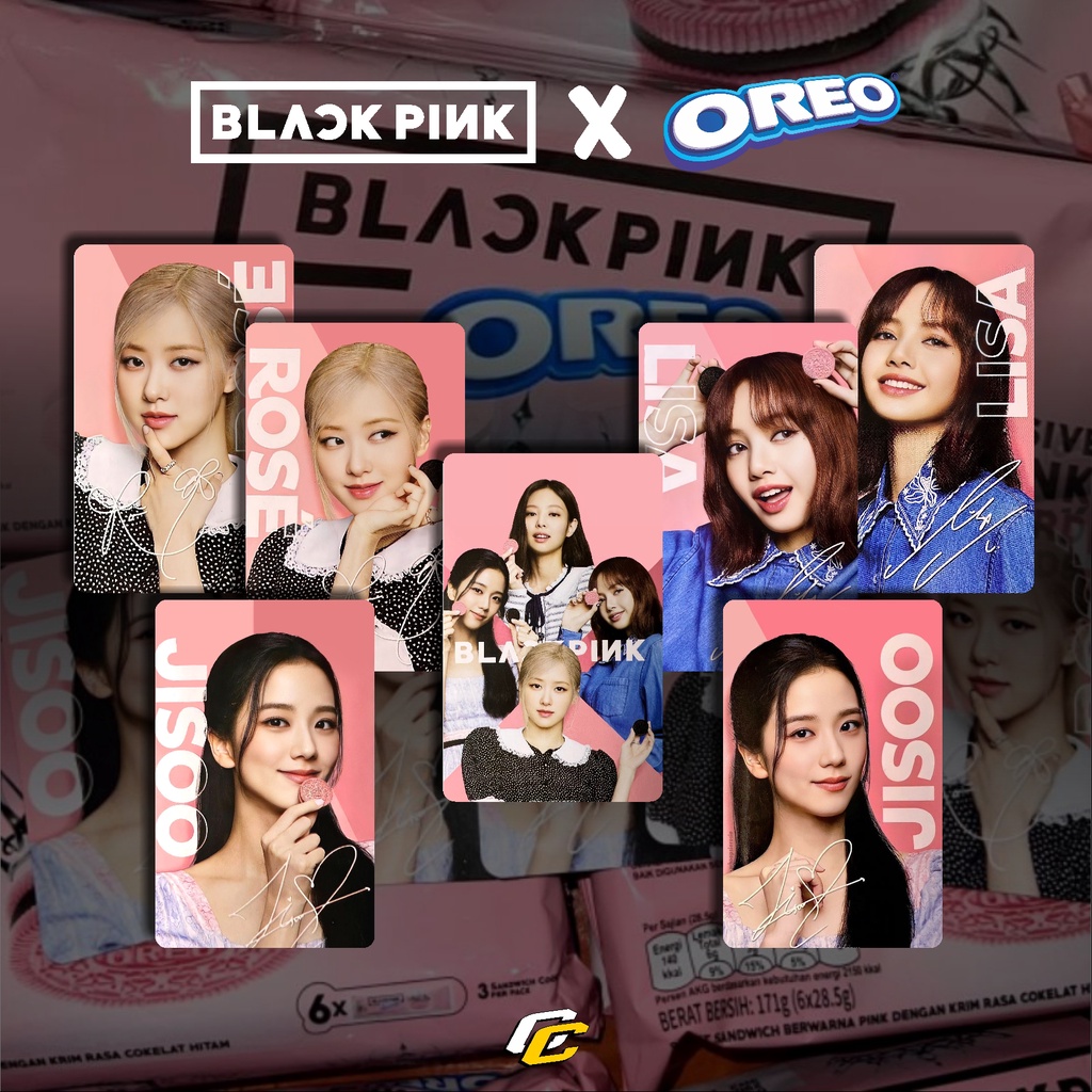 Jual BLACKPINK X OREO PHOTOCARD STICKER | SKIN CARD KARTU ATM FLAZZ ...