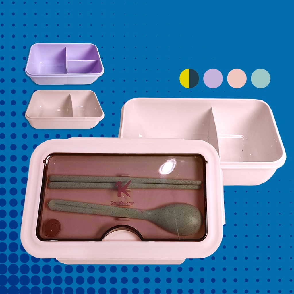 Jual Tempat Makan Lunch Box Set Free Sendok Garpu Kotak Makan ... Jual Tempat Makan Lunch Box Set Free Sendok Garpu Kotak Makan ...