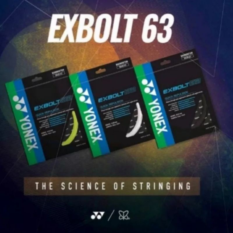 Jual Yonex Exbolt 63 SP Badminton String | Senar Raket Badminton ...