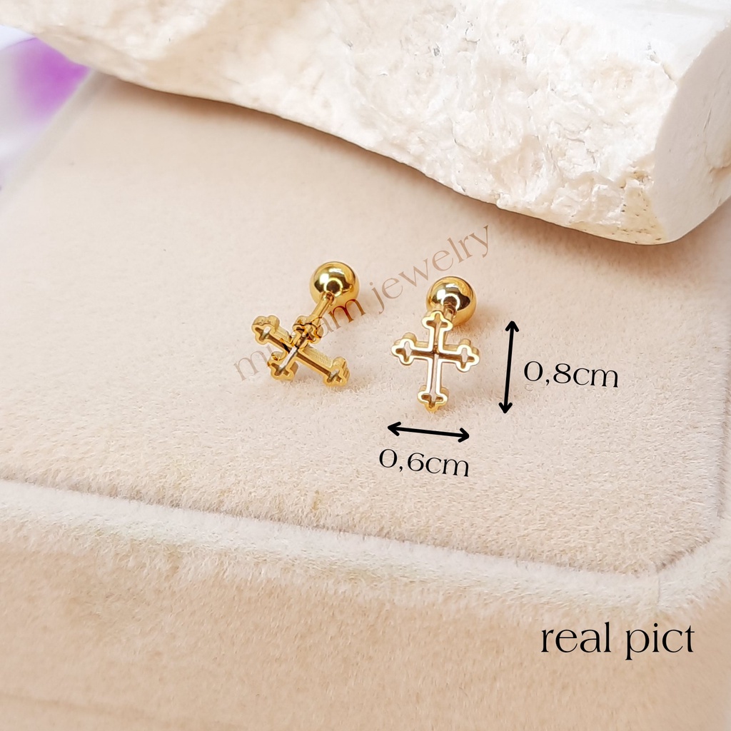 Jual Anting Hook Macam - Macam Anting Putar Warna Gold | Shopee Indonesia