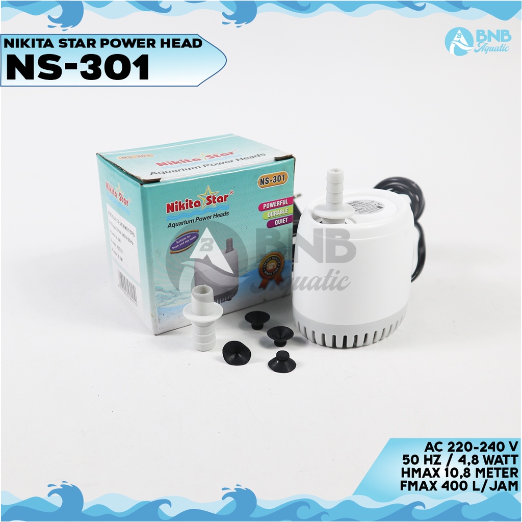 Jual NIKITA STAR POMPA CELUP AQUARIUM NS - 301 WATER PUMP NIKITA STAR | Shopee Indonesia