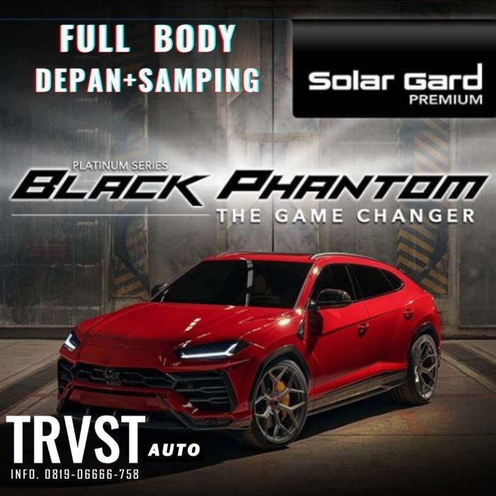 Jual Kaca Film Solargard Premium Black Phantom Full Body All Tipe Mobil ...