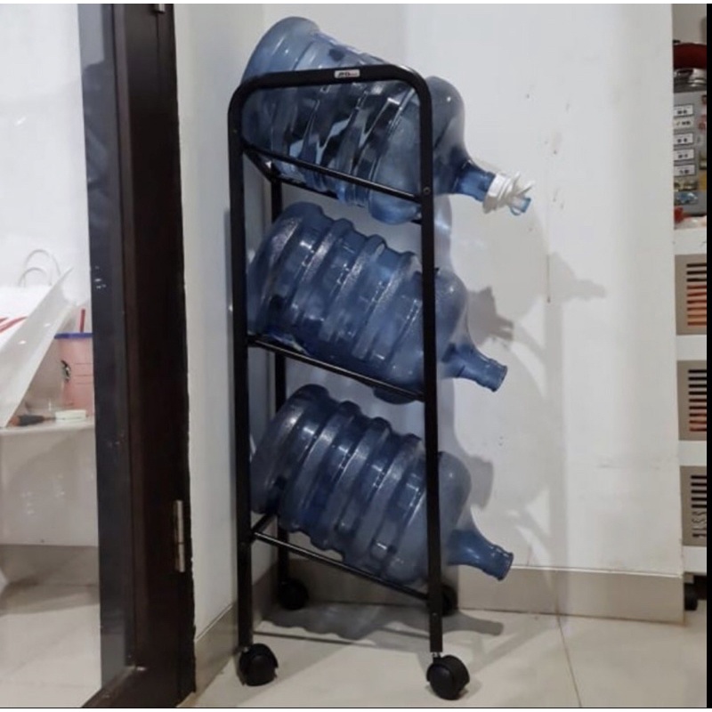 Jual rak galon rak penata galon rak 3 susun | Shopee Indonesia