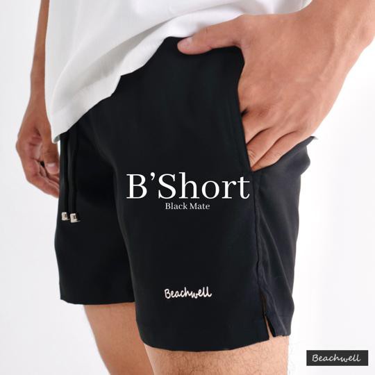 Jual BEACHWELL Celana pendek pria boardshort Pantai - Hitam Black Mate | Shopee Indonesia