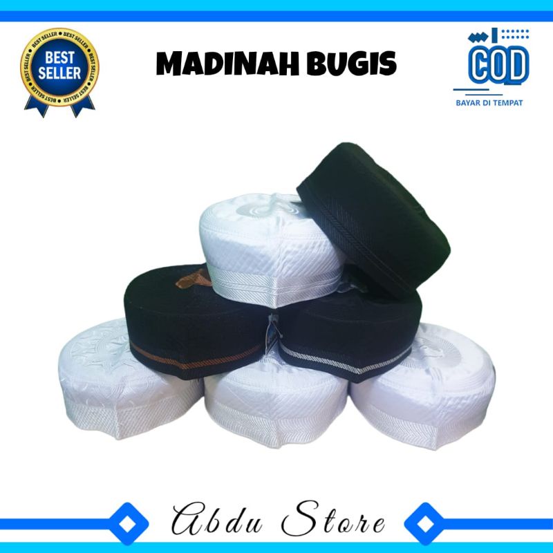 Jual Peci Kopiah MADINAH BUGIS Original Murah , Peci Madinah Bugis ...