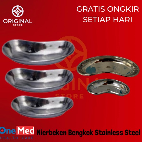 Jual Nierbeken Waskom Bengkok Onemed 20cm | Wadah Instrumen Medis Stainless Perawatan Alat ...