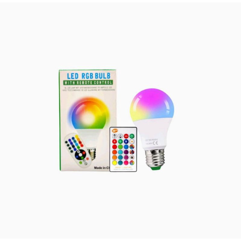 Jual LAMPU BOHLAM LED RGB 7 WATT RAINBOW REMOTE CONTROL ORIGINAL ...