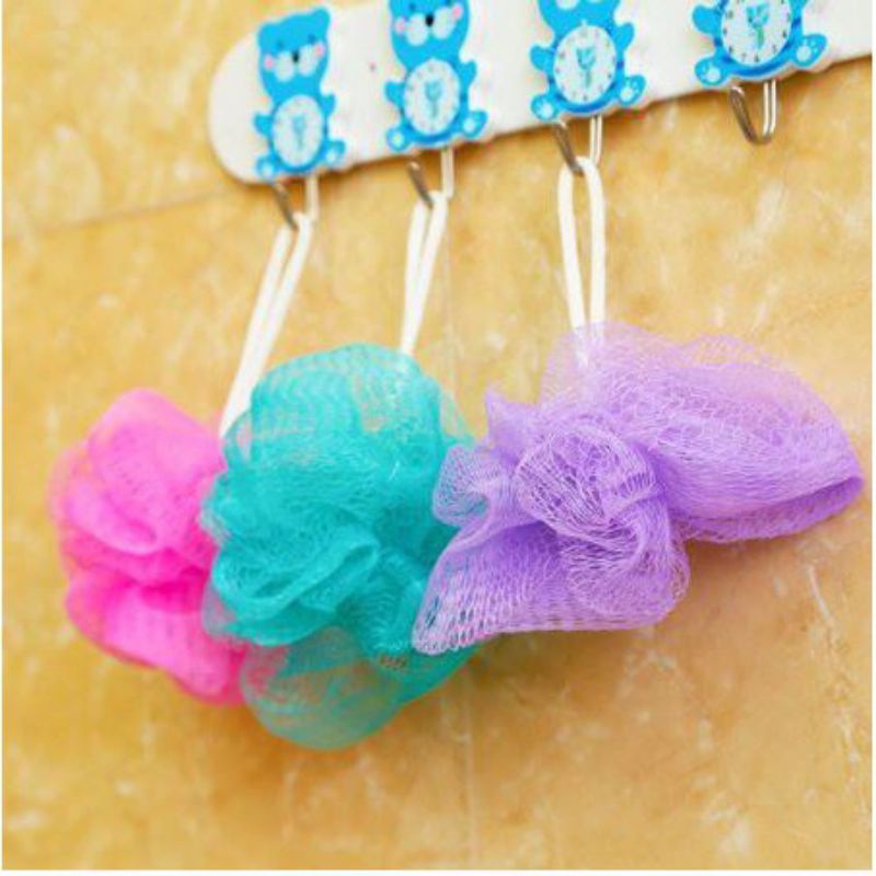 Jual SPONS MANDI SHOWER PUFF Bath Sponge Jaring Sikat Badan Spon Busa ...