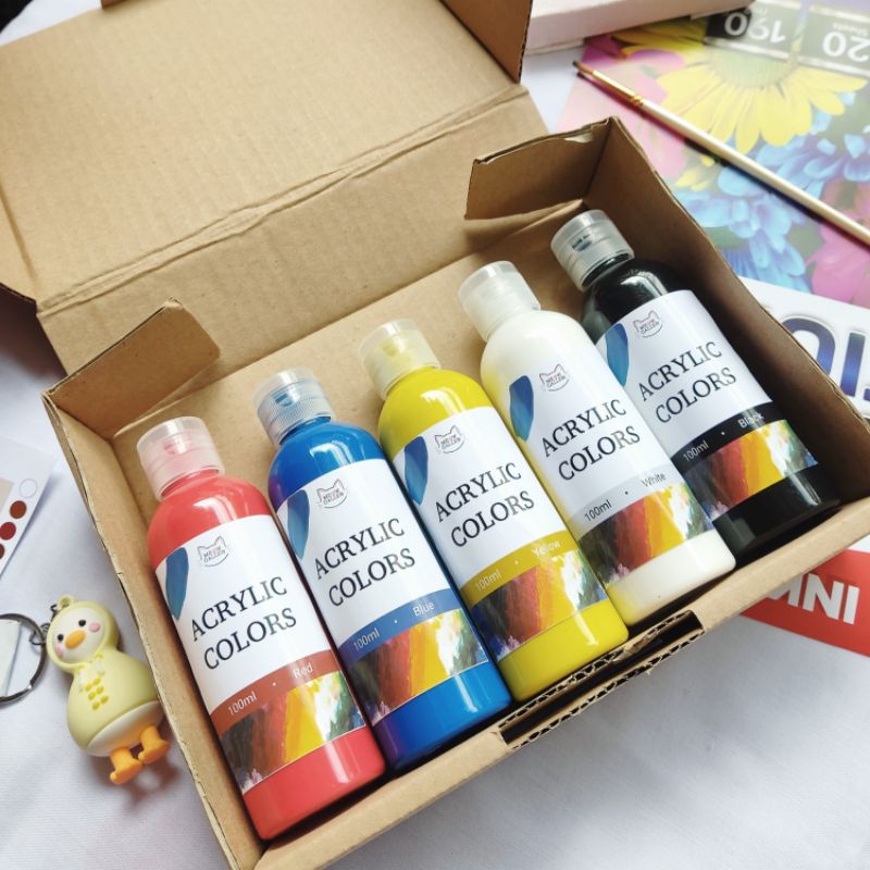 Jual Cat Lukis Akrilik Premium 100ml - Cat untuk Kanvas, Gypsum, Tanah ...