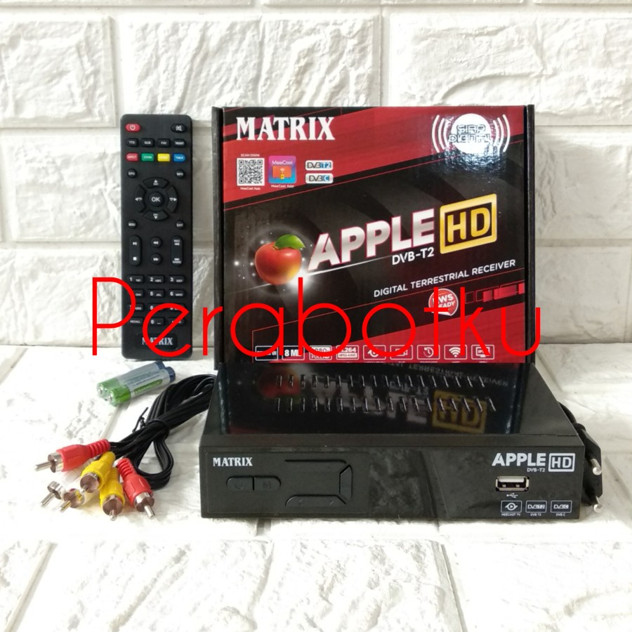 Jual Set Top Box STB TV Digital Apple Matrix DVB-T2 / Penerima Siaran ...