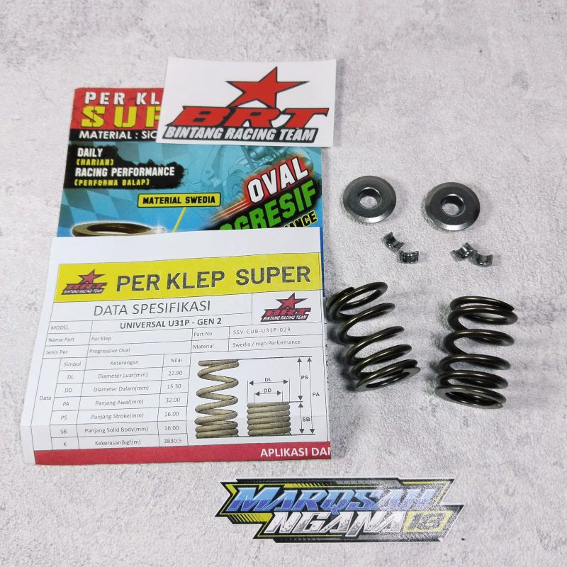Jual PER KLEP BRT UNIVERSAL 32mm U31P GEN 2 PROGRESIF MARQSAH NGANA18 | Shopee Indonesia