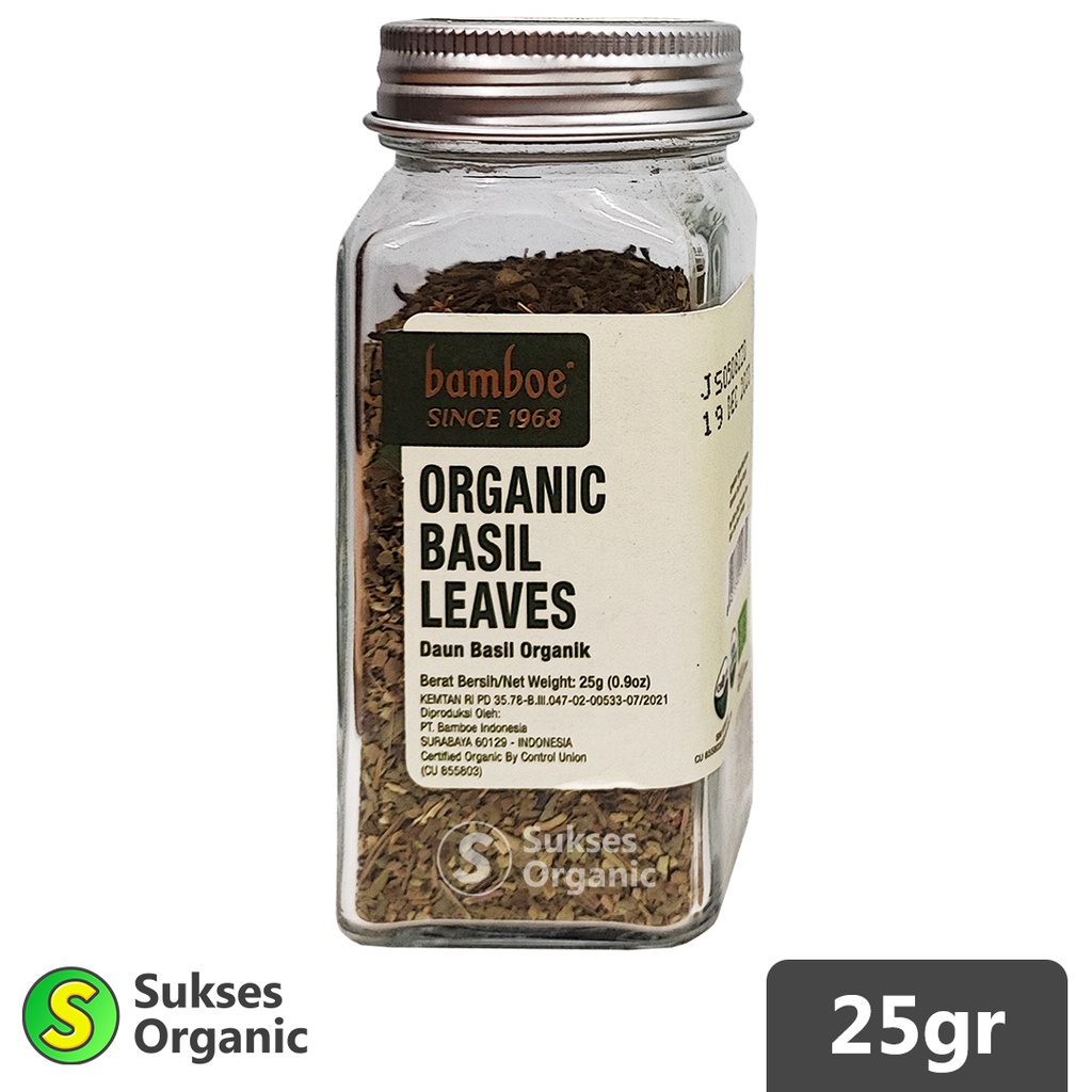 Jual Organic Basil Leaves Botol Bamboe 25gr | Shopee Indonesia