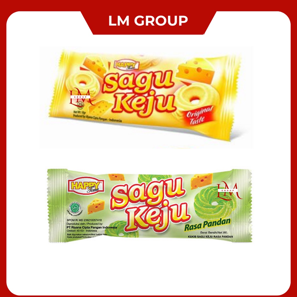 Jual Sagu Keju Kue Kering Happy Time 1 Pack Isi 20 pcs @10gr | Shopee ...
