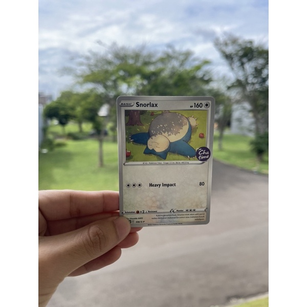 Jual Kartu Pokemon x Chatime (TCG) Eevee / Snorlax | Shopee Indonesia