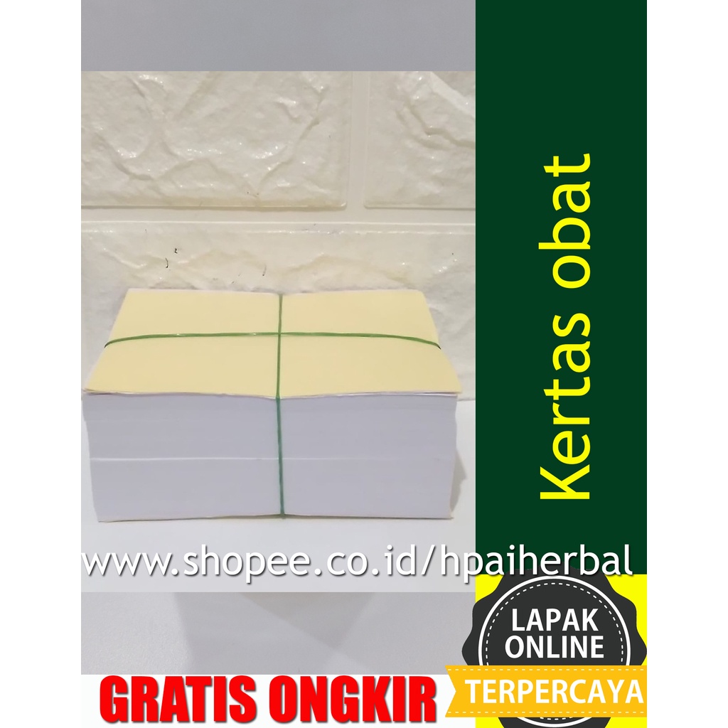 Jual Kertas Perkamen Obat/Kertas Puyer Pembungkus Obat / Kertas Obat ...