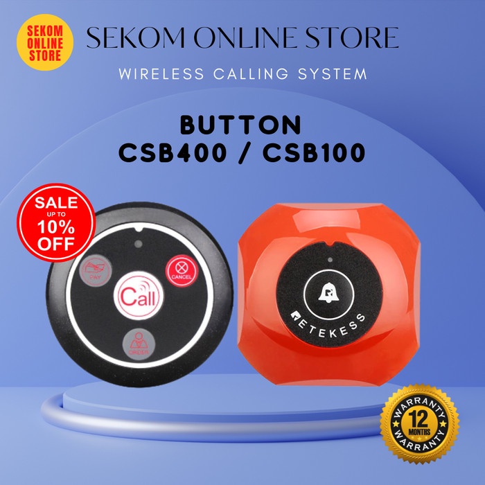 Jual KOLMI WIRELESS CALLING SYSTEM CALL BUTTON RESTAURANT PAGERS ...