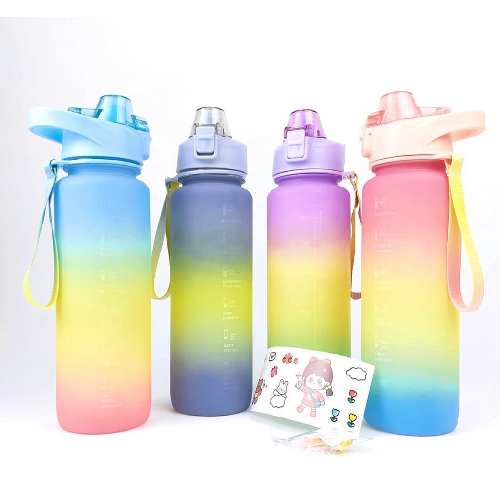 Jual Botol Minum Tumbler Olahraga Sport Unik 1 L Free Stiker 2D+3D ...