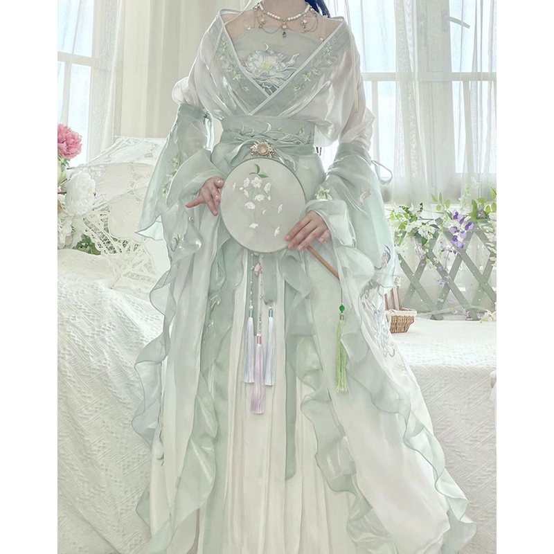 Jual Hanfu Dress Women Ancient Chinese Traditional Hanfu Set Female ...