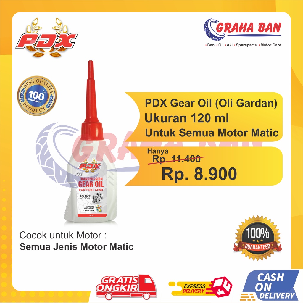 Jual PDX GEAR OIL UKURAN 120 ML & YAMADA GEAR OIL UKURAN 100 ML & 140 ...