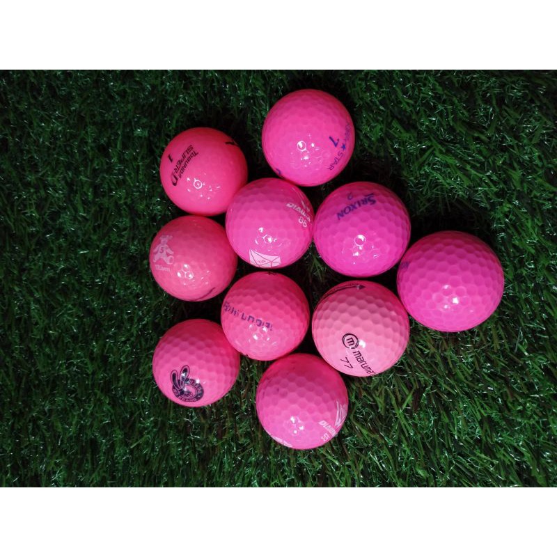 Jual Bola Golf Warna Pink Mix Merk Grade A isi 10 pcs | Shopee Indonesia