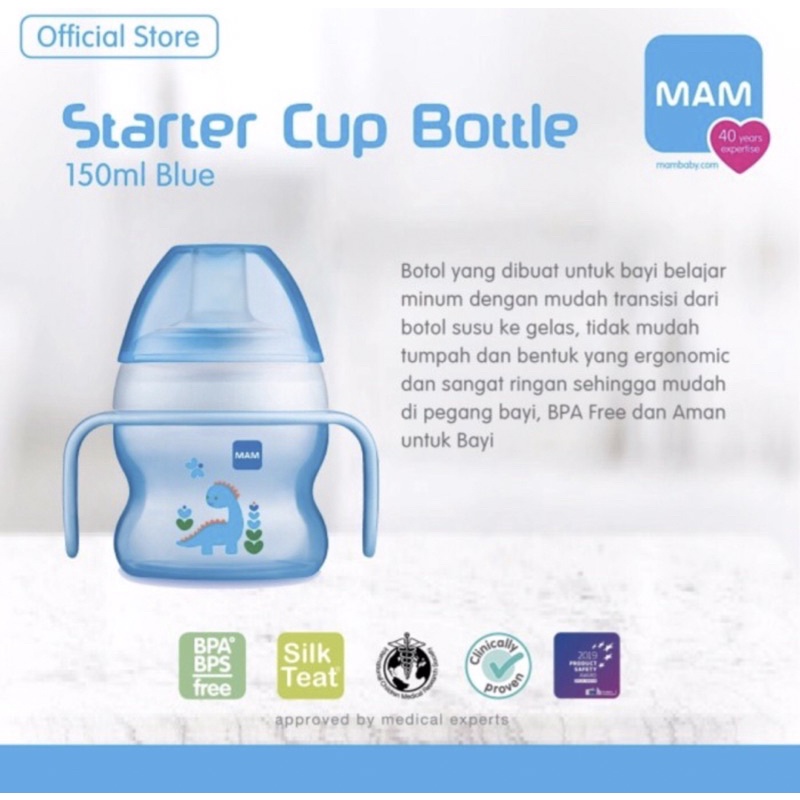 Jual MAM Starter Cup Botol Minum Bayi 4+ Months 150 ml | Shopee Indonesia