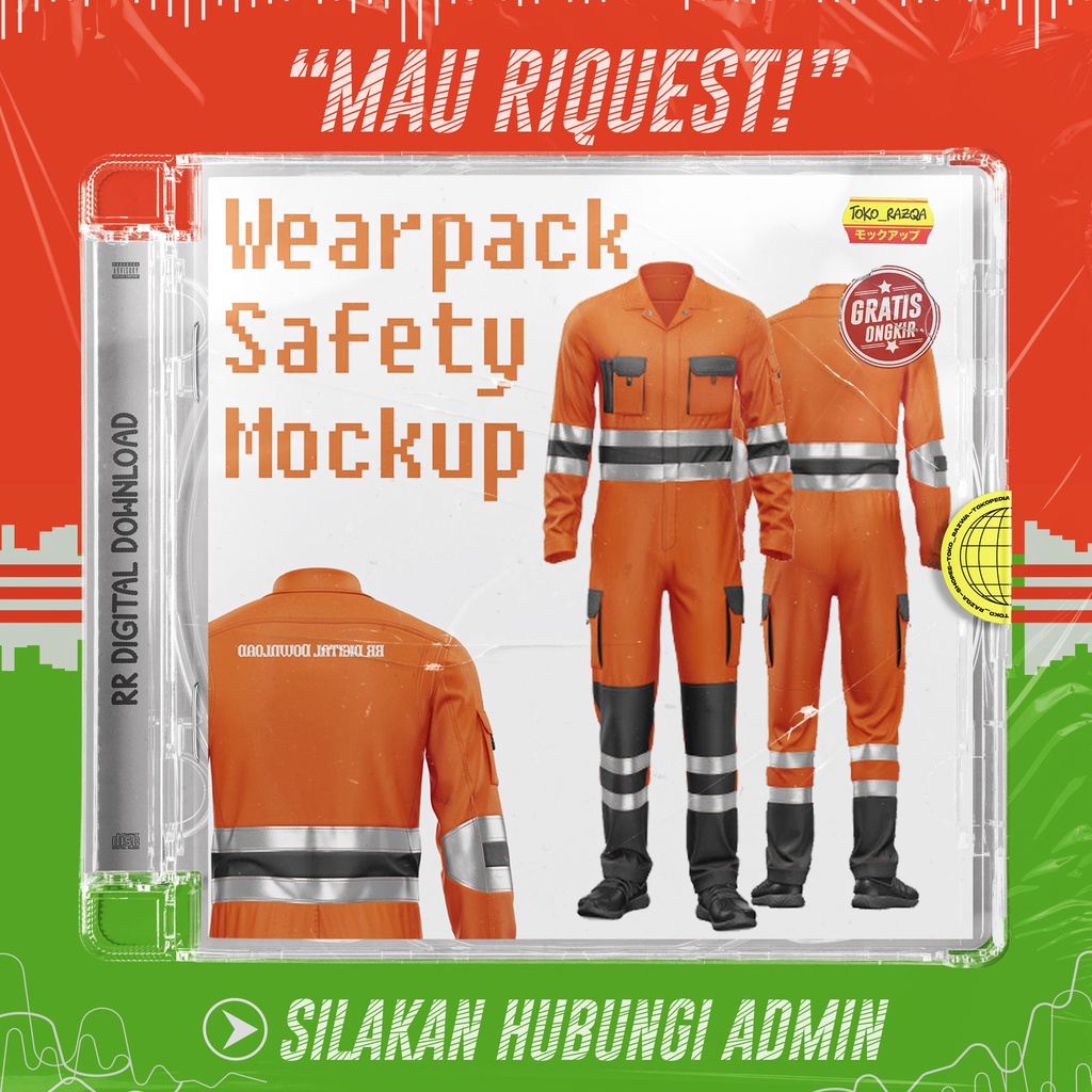 Jual Wearpack Safety Mockup - Depan Belakang | Shopee Indonesia