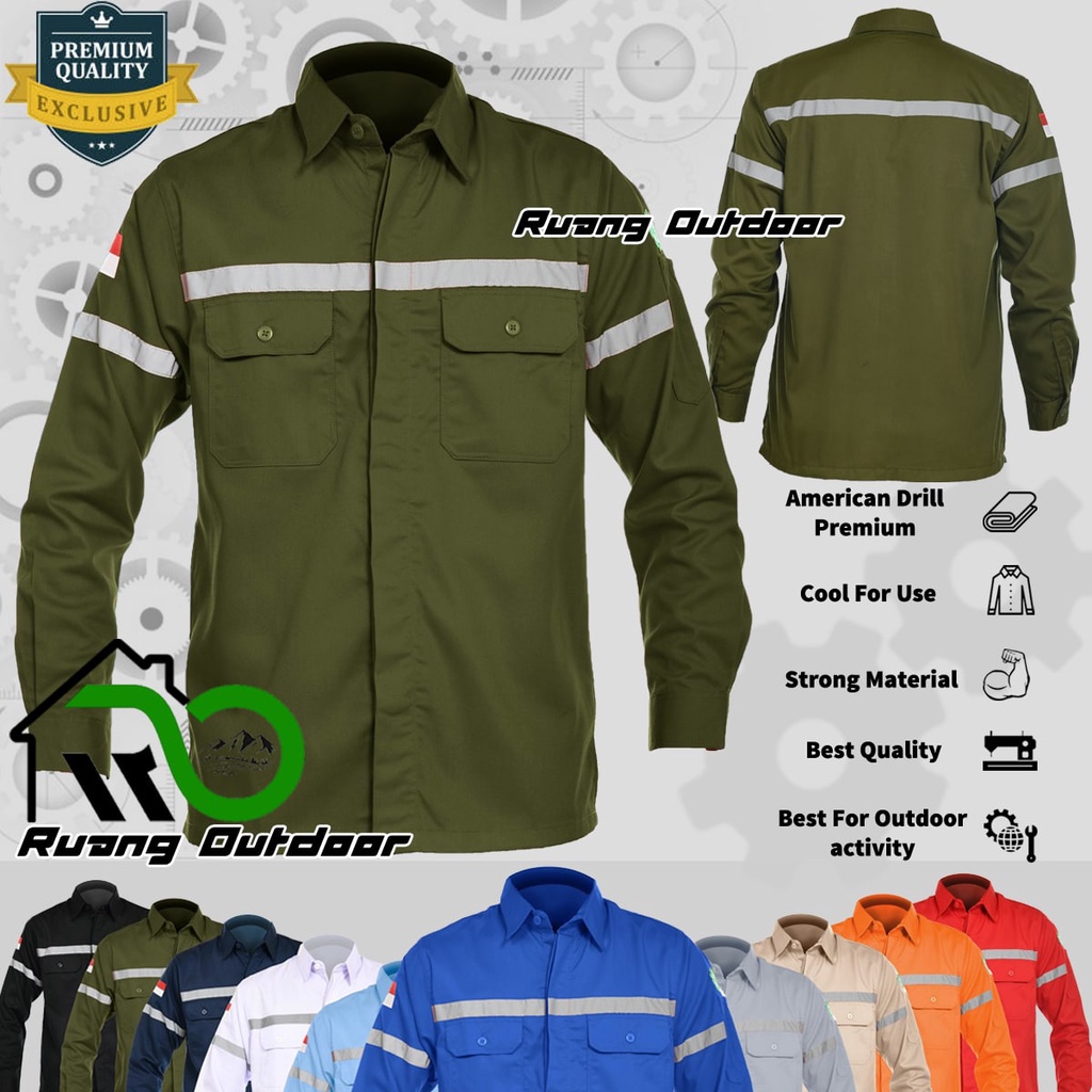 Jual PAKAIAN DINAS LAPANGAN BAJU KEMEJA WEARPACK SAFETY K3 OUTDOOR ...