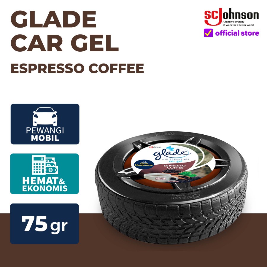 Jual Glade Car Gel / Pengharum / Parfum Mobil Ruangan Espresso Coffee ...