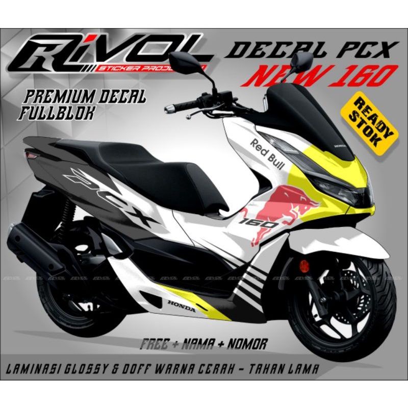 Jual Decal stiker variasi motor honda pcx 150/160 fullbody | Shopee ...