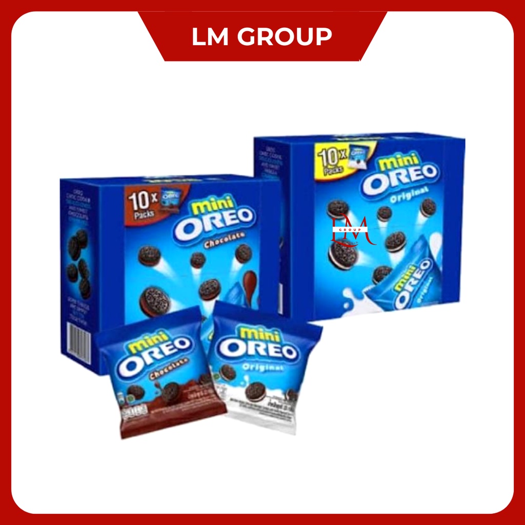 Jual Oreo Mini Pouch Rasa Coklat/Stroberi/Original Isi 10 Sachet ...